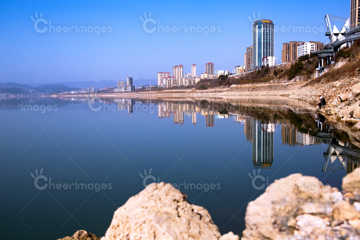 Contents｜Landscape of Han River riverside in Yunyang, Shiyan, Hubei ...